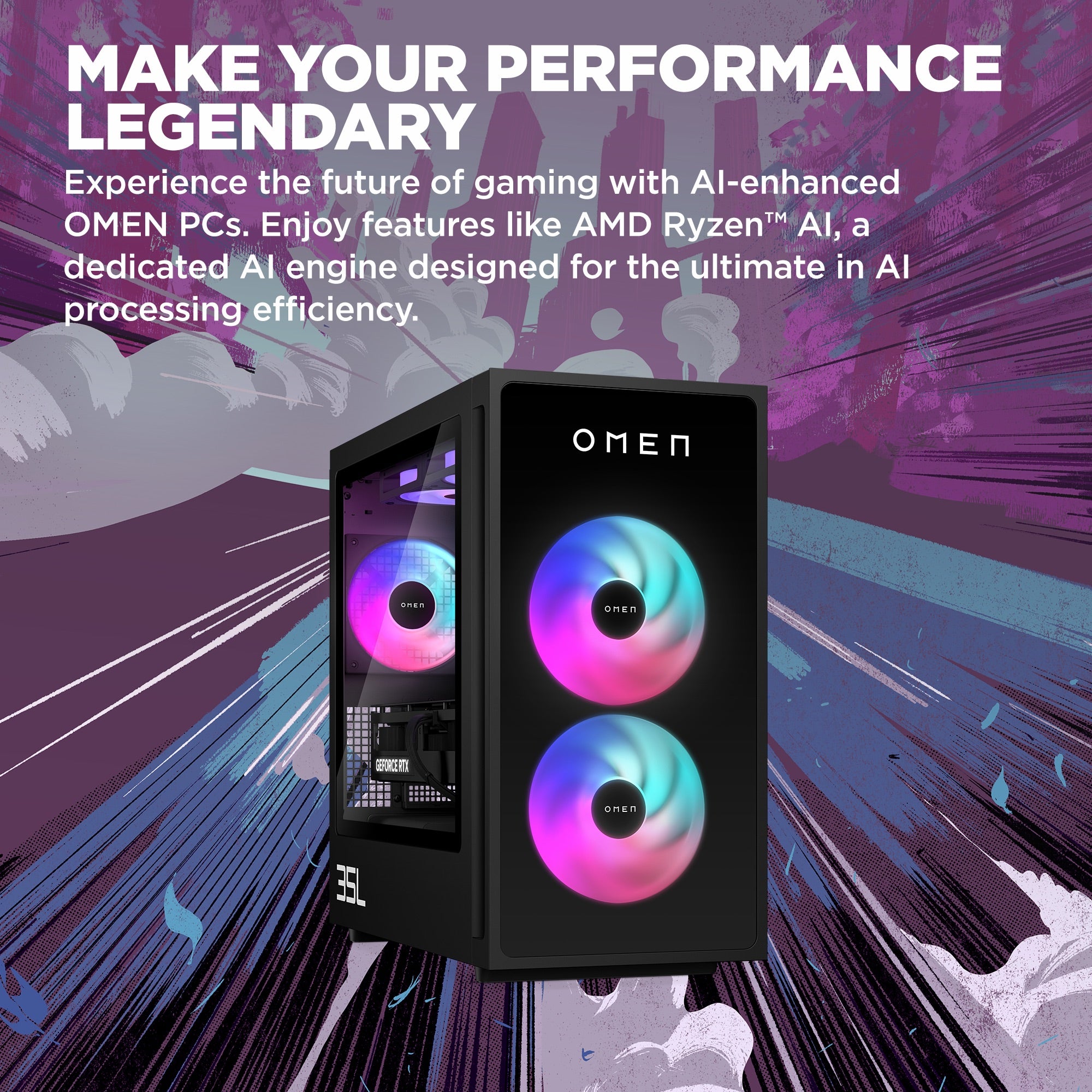 Tour Gaming OMEN 35L GT16-0475nf - NVIDIA® GeForce RTX™ 5080 – HyperX FR